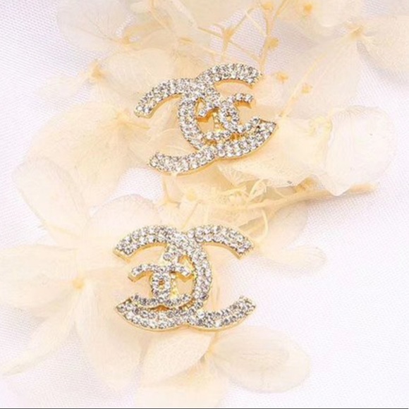 Jewelry | Cc Designer Inspired Gold Toned Earrings | Poshmark